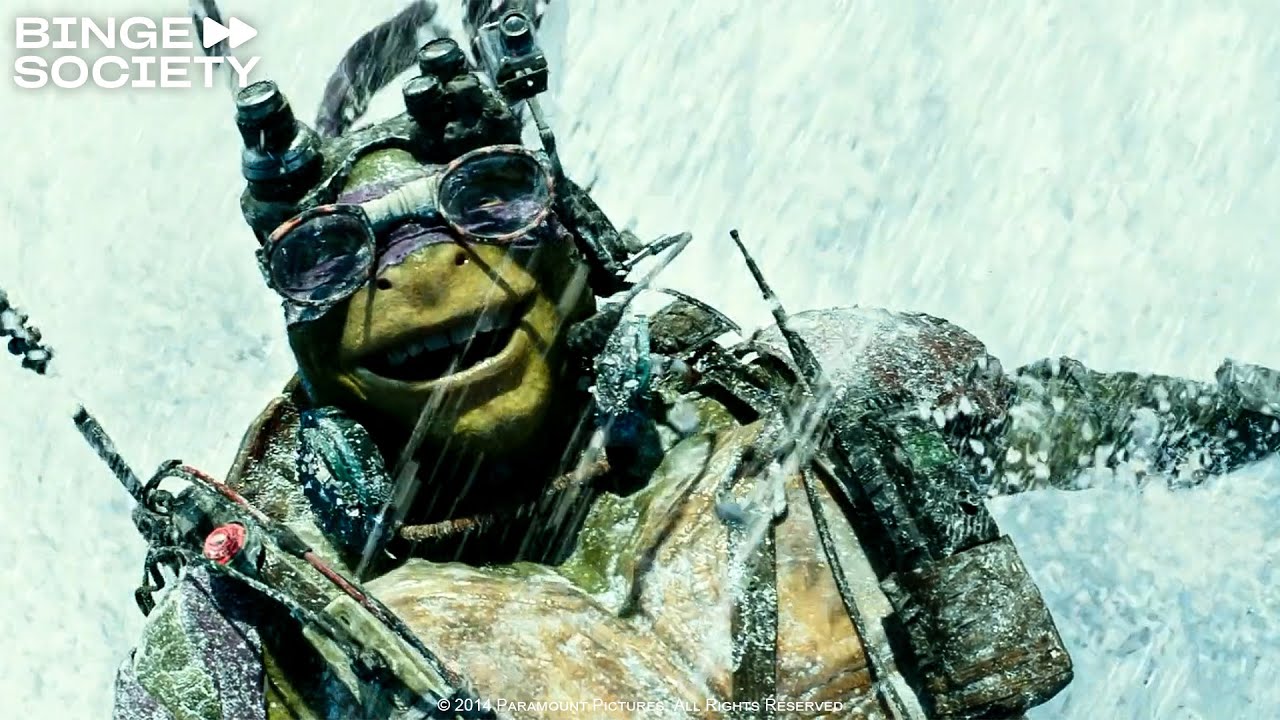 Teenage Mutant Ninja Turtles (2014): Snow Mountain Escape - YouTube