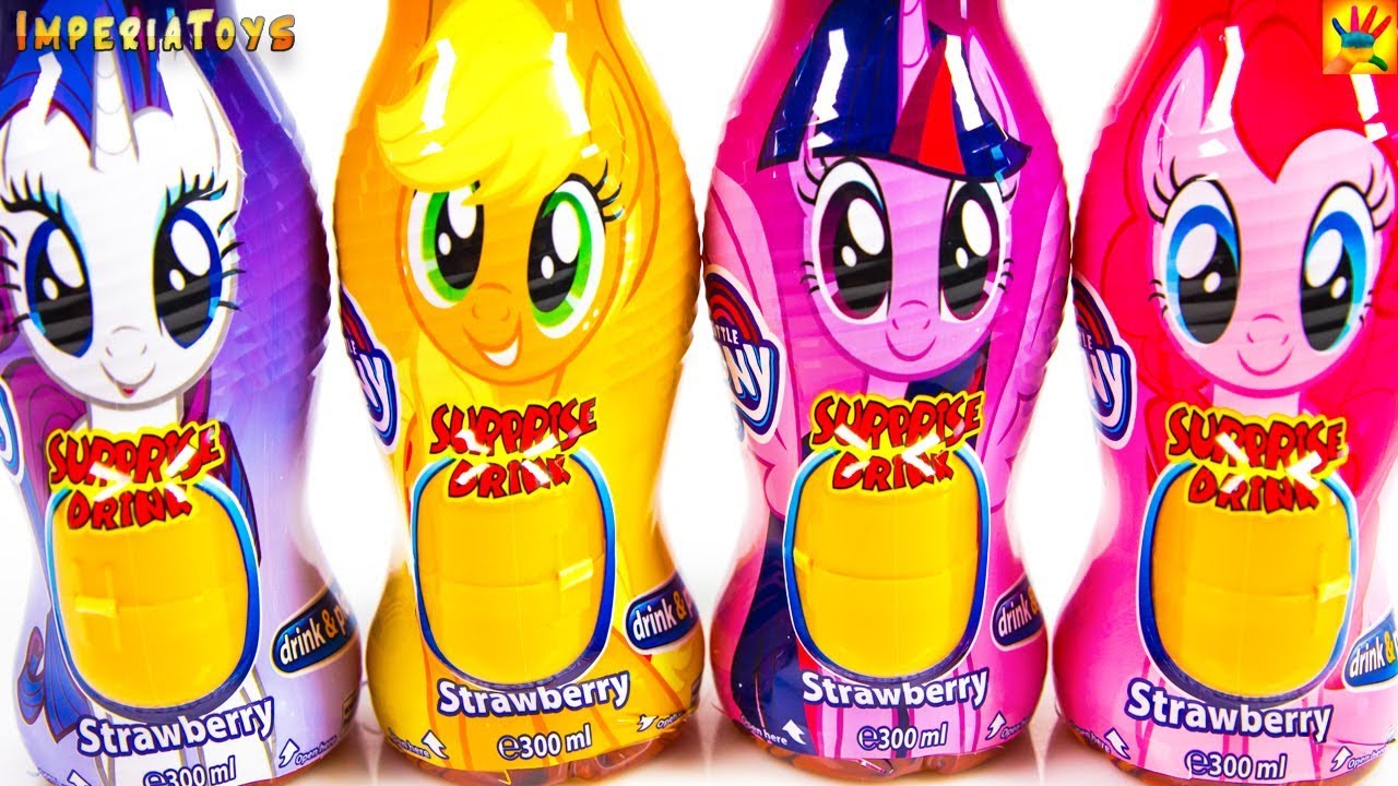 Surprise Drinks My Little Pony 2018 Surprise eggs unboxing - YouTube