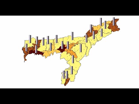 Thematic representation of multiple layers of spatial information in a ...