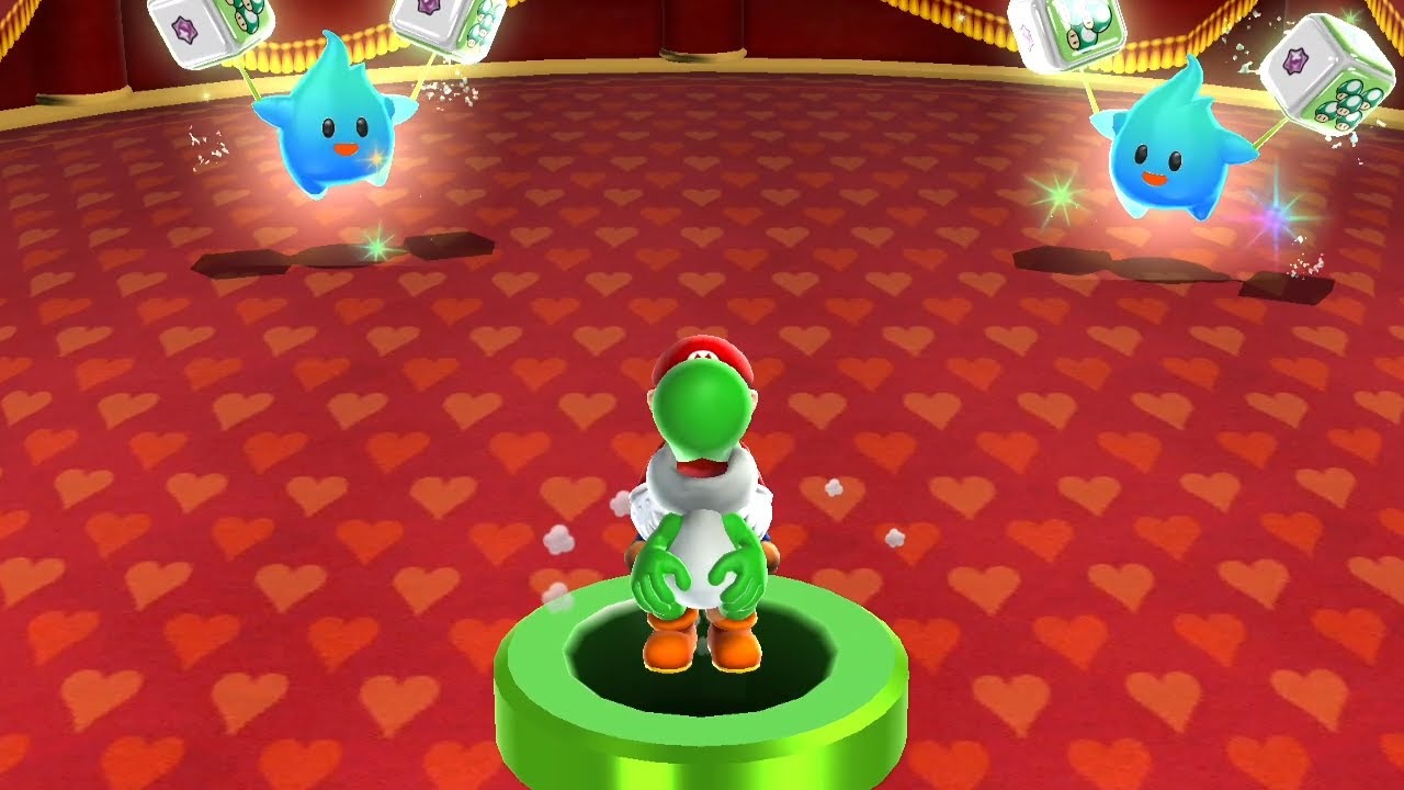 Super Mario Galaxy 2 - Yoshi looks straight up when entering Warp Pipes ...