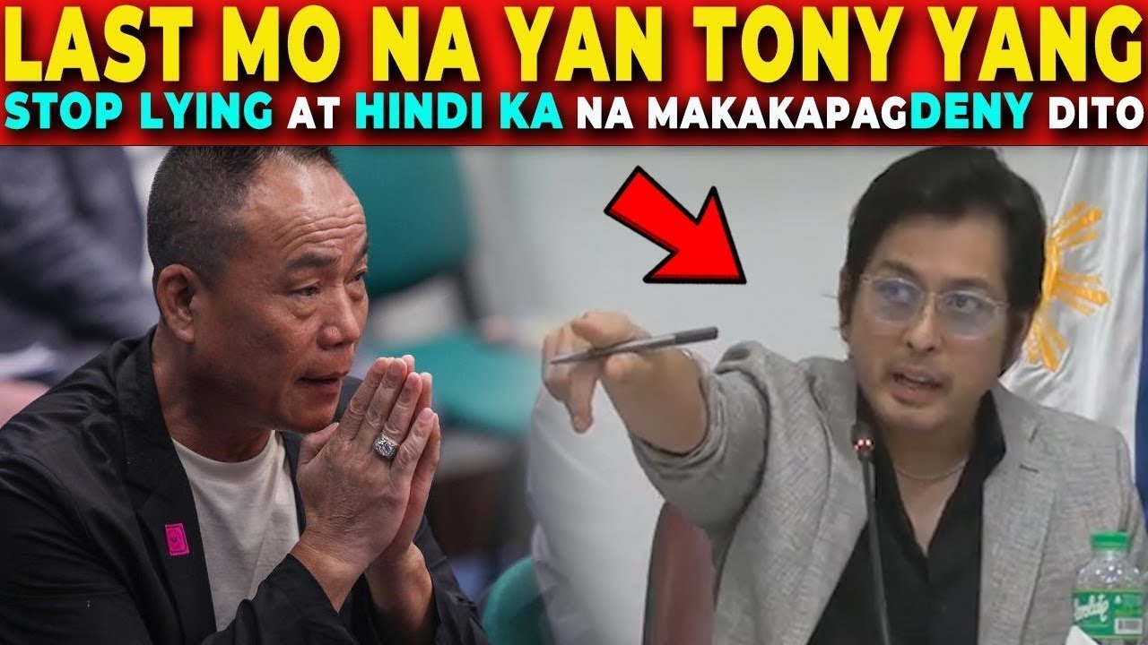 🔴 LAST MO na yan TONY YANG! STOP LYIING! HINDI ka na makakapag-DENY dito! ! - CONG. FERNANDEZ ...
