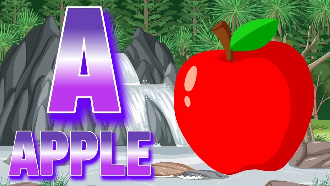 Phonics Song With Words - A For Apple - ABC Alphabet Songs With Sounds ...