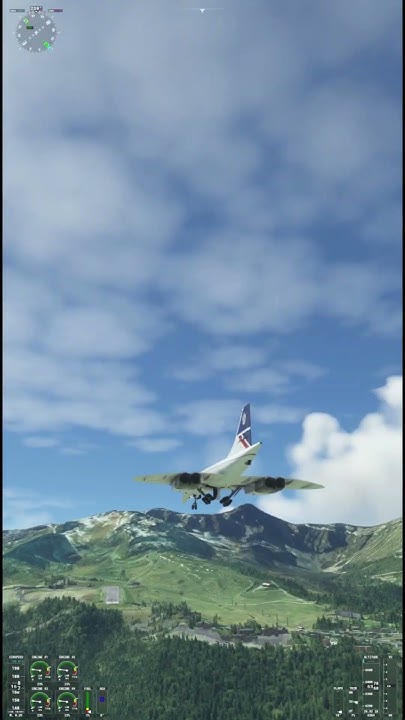 Concorde take off & landing Courchevel FS2020 - YouTube