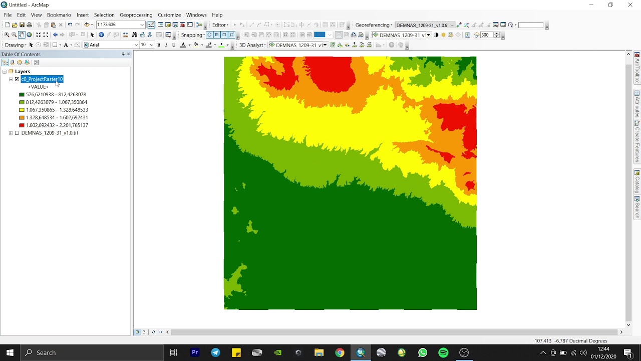 Cara Membuat Peta Relief dengan ArcGIS (by. Siti Nurholisah) - YouTube