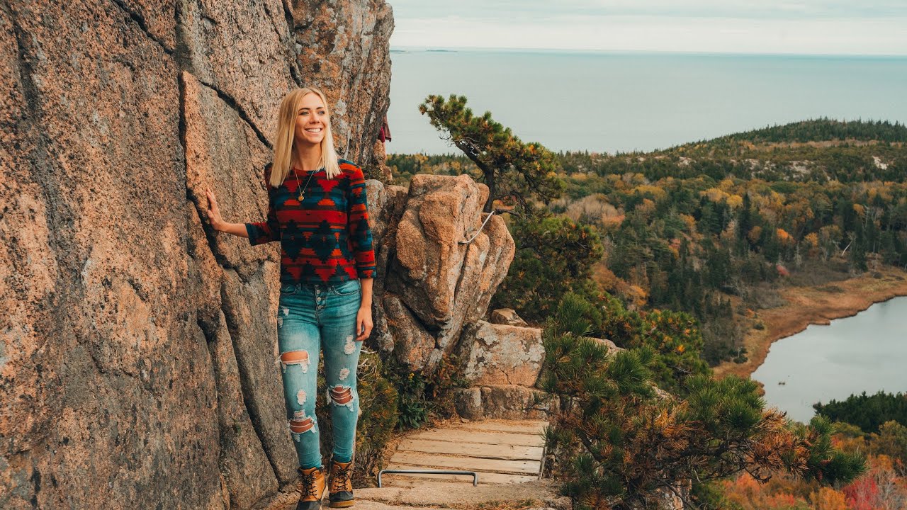Is the Beehive Loop Trail dangerous?! Acadia National Park | Best Fall ...