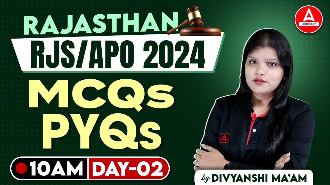 RJS 2024 & APO Exam | POCSO Act for RJS/APO | Most Important MCQs | Rajasthan Judiciary - YouTube