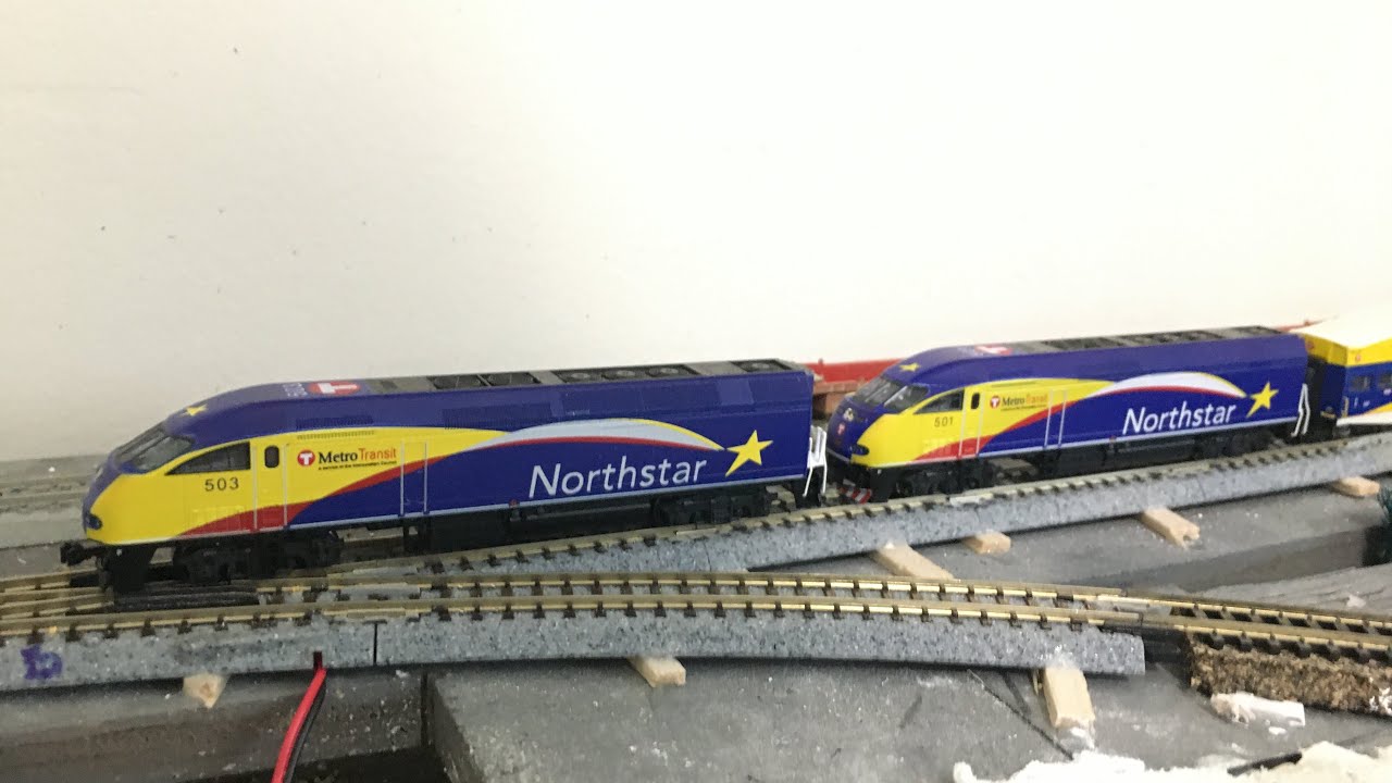 N Scale Northstar Mp36 double header! - YouTube