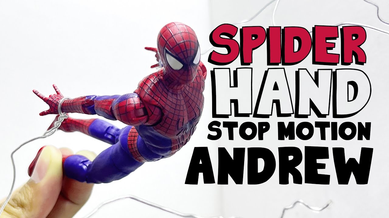 Spiderman HAND Stop Motion : Swinging Andrew version - YouTube