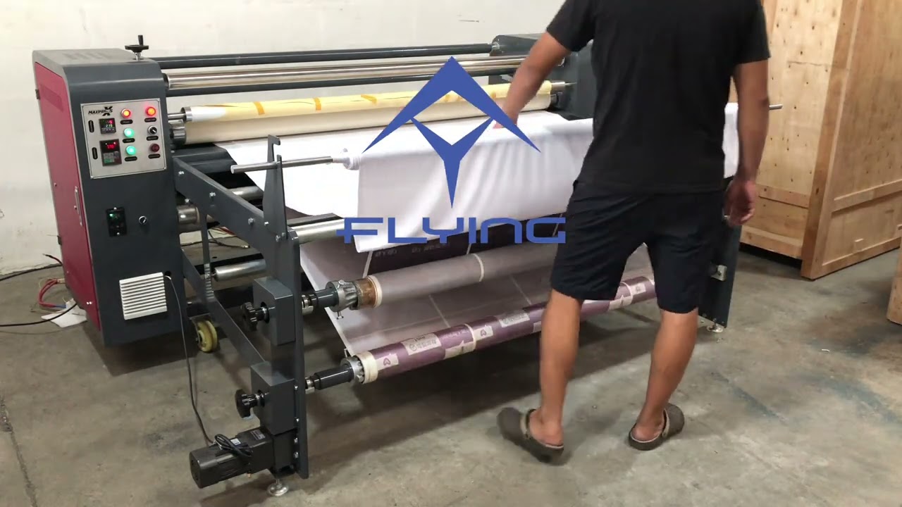 1.2m 1.7m 200mm oil heating roll Sublimation calendar roller heat press ...