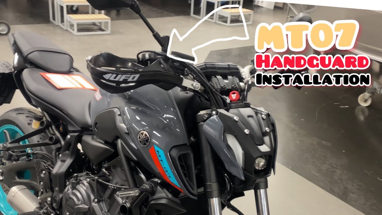 Yamaha MT07 Handguard installation ⁉️so nice 👍😍 - YouTube