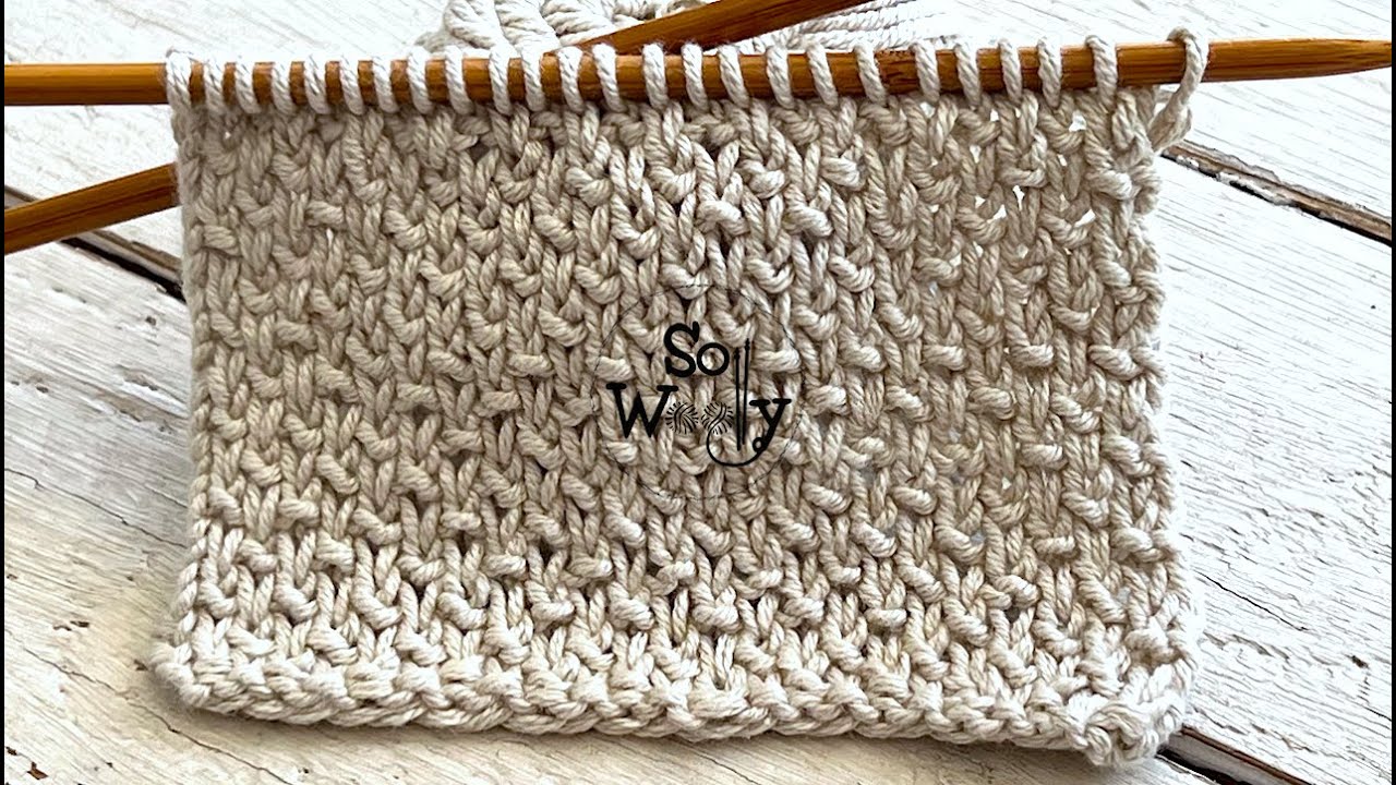 How to knit the Drizzle stitch pattern (English & Continental style ...