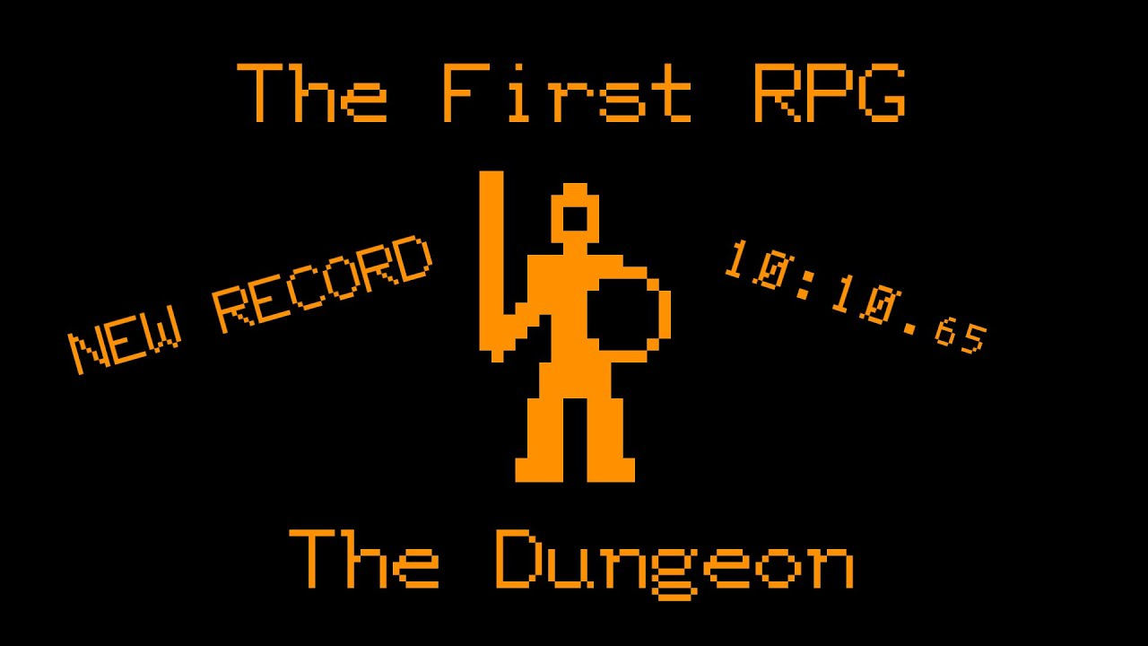 The Dungeon/pedit5 Speedrun (Old) World Record - The First RPG (1975 ...