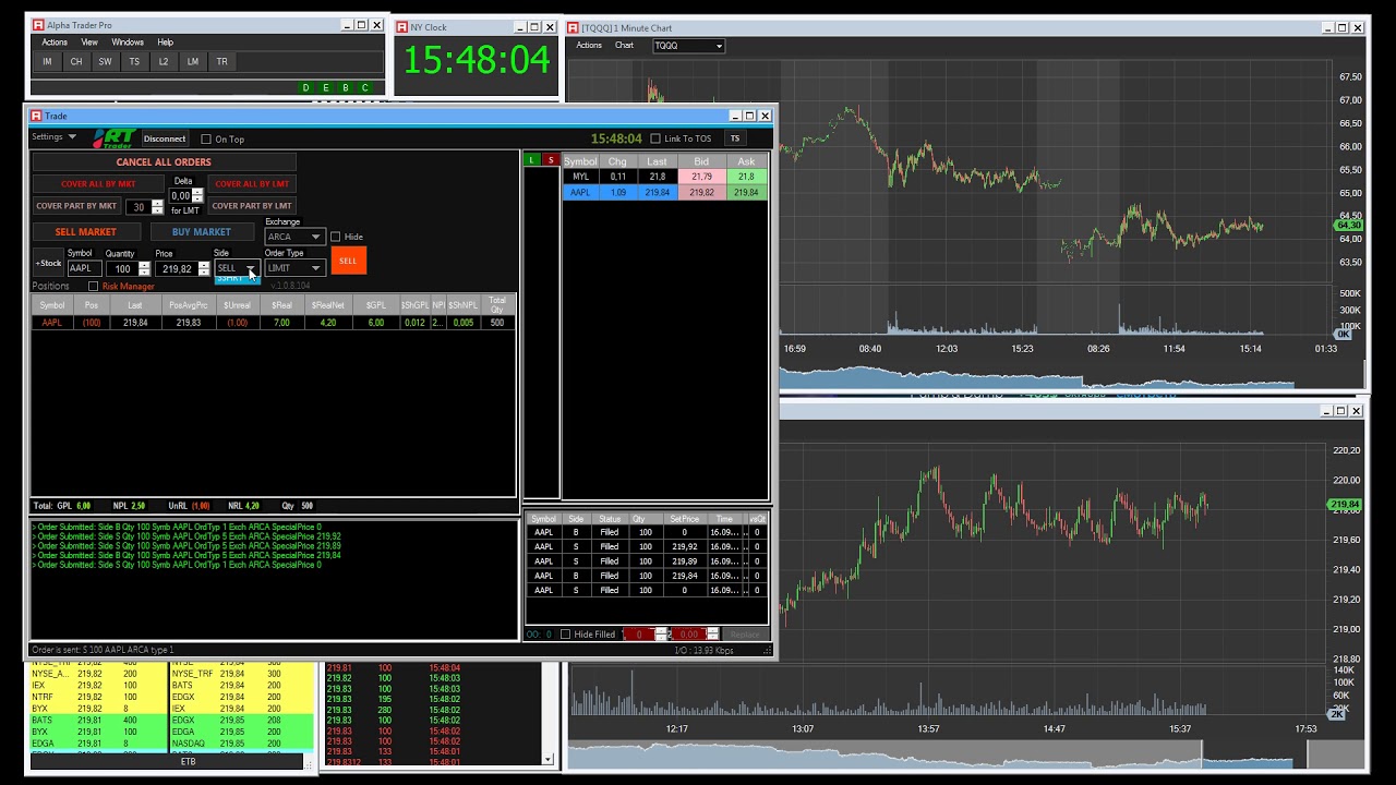 Торговая платформа Alpha Trader. Настройка. Совершение сделок. - YouTube