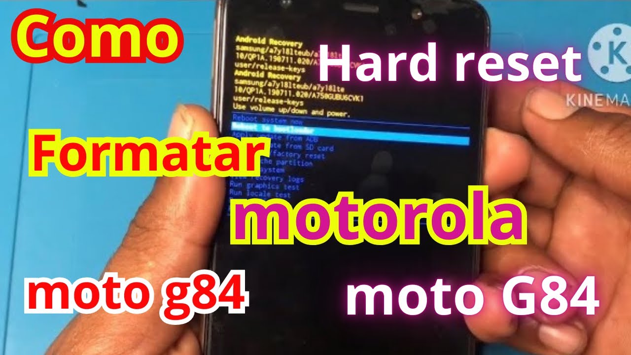 COMO Formatar moto g84 (hard reset moto G84) - YouTube