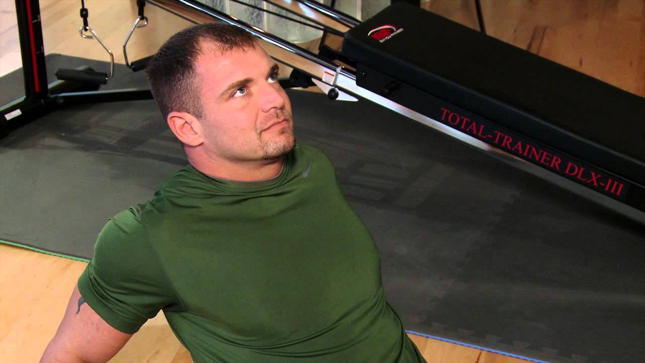 Upper Body Stretch for the Total Trainer Home Gym - YouTube