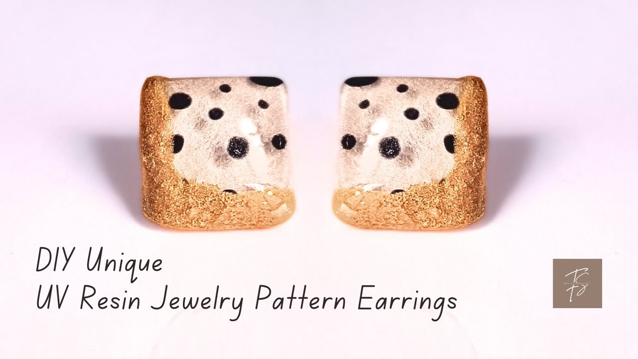 DIY Unique: UV Resin Pattern Earrings. - YouTube