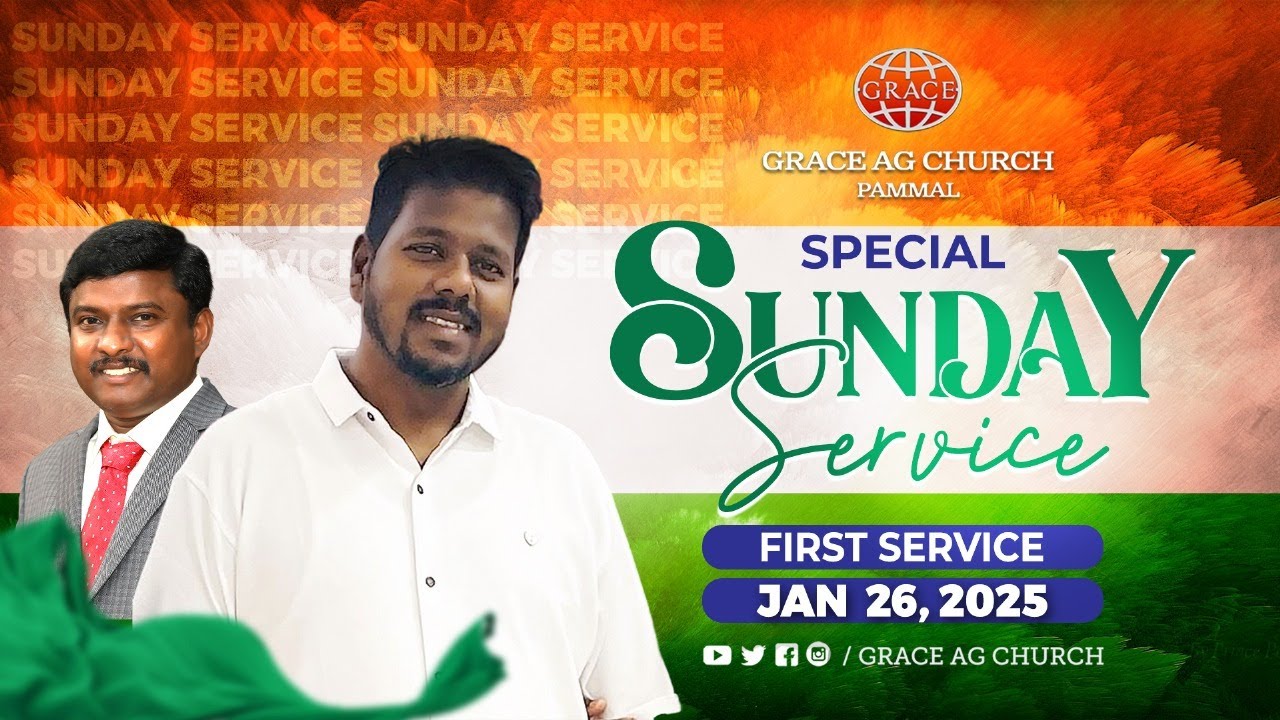 🔴 LIVE || Grace A.G Church || Republic Day || Morning service || 26.01. ...