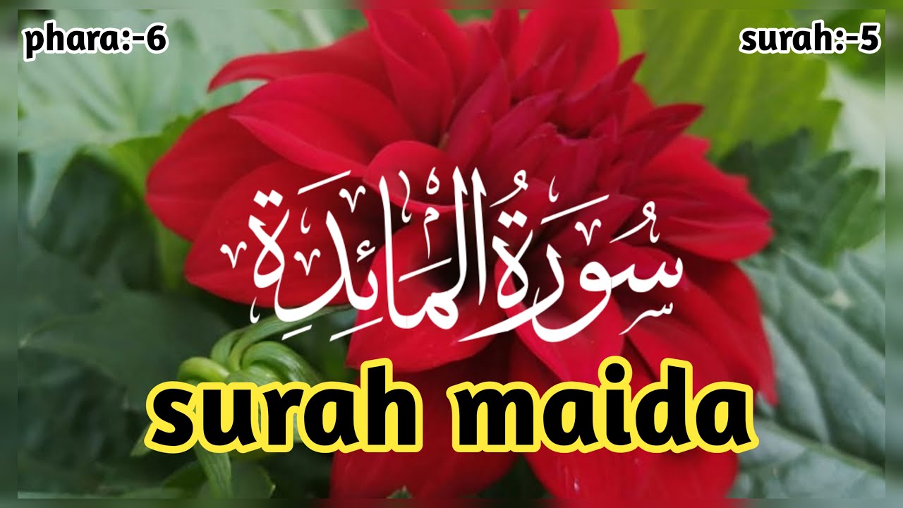 Most beautiful recitation of surah Al maida - YouTube