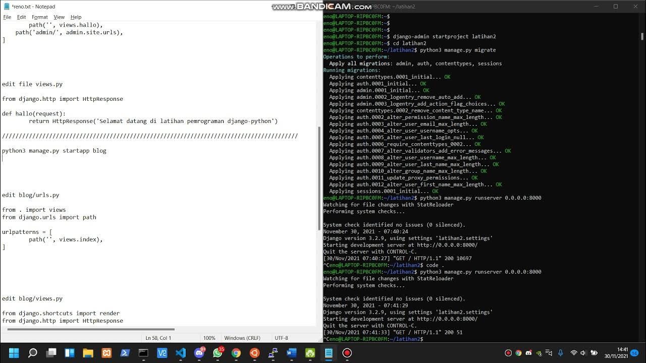 Django webserver - YouTube