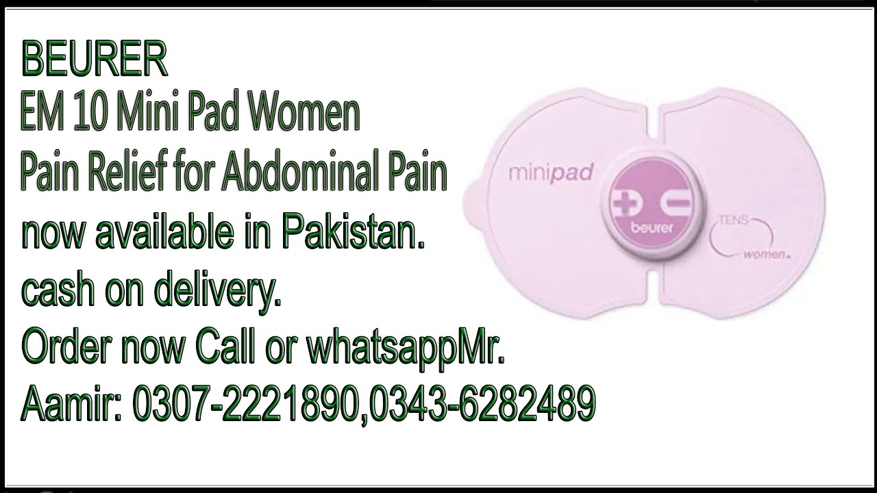 Beurer EM 10 Mini Pad Women Pain Relief for Abdominal Pain | Product ...