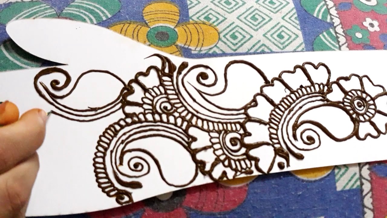 simple Arabic mehndi design ||mehndi designs video ||MahamShehri - YouTube