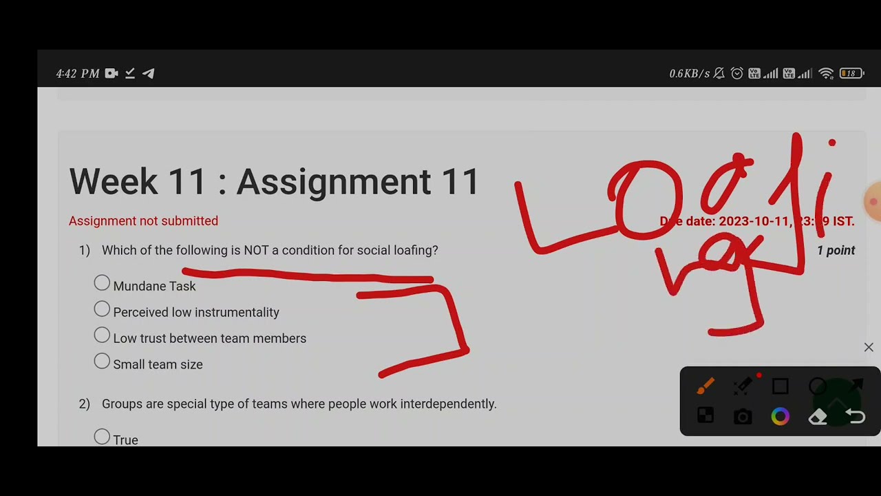 Organizational Behaviour week 11 Assignment answer Nptel swayam portal ...