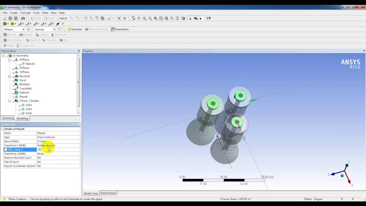 Ansys DesignModeler Tutorial 3 - More on Sketching and Modeling. - YouTube