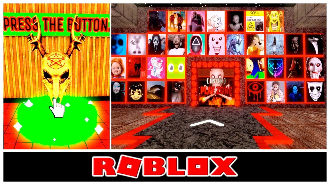 Scary Button: 32 Entity Chain Survival | Tactical Survival Sprint ...