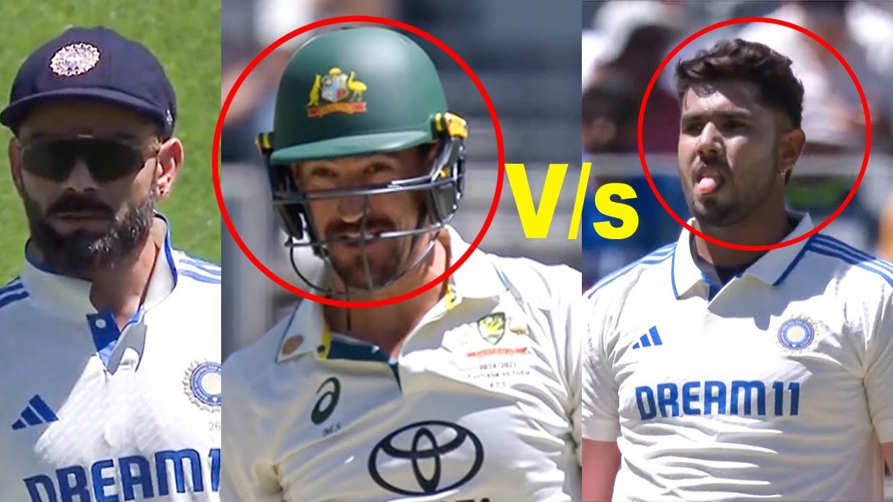 Harshit Rana vs Mitchell Starc during 2nd Day IND vs AUS BGT | Harshit ...