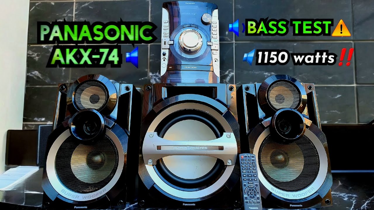 Panasonic akx-74 bass test - YouTube