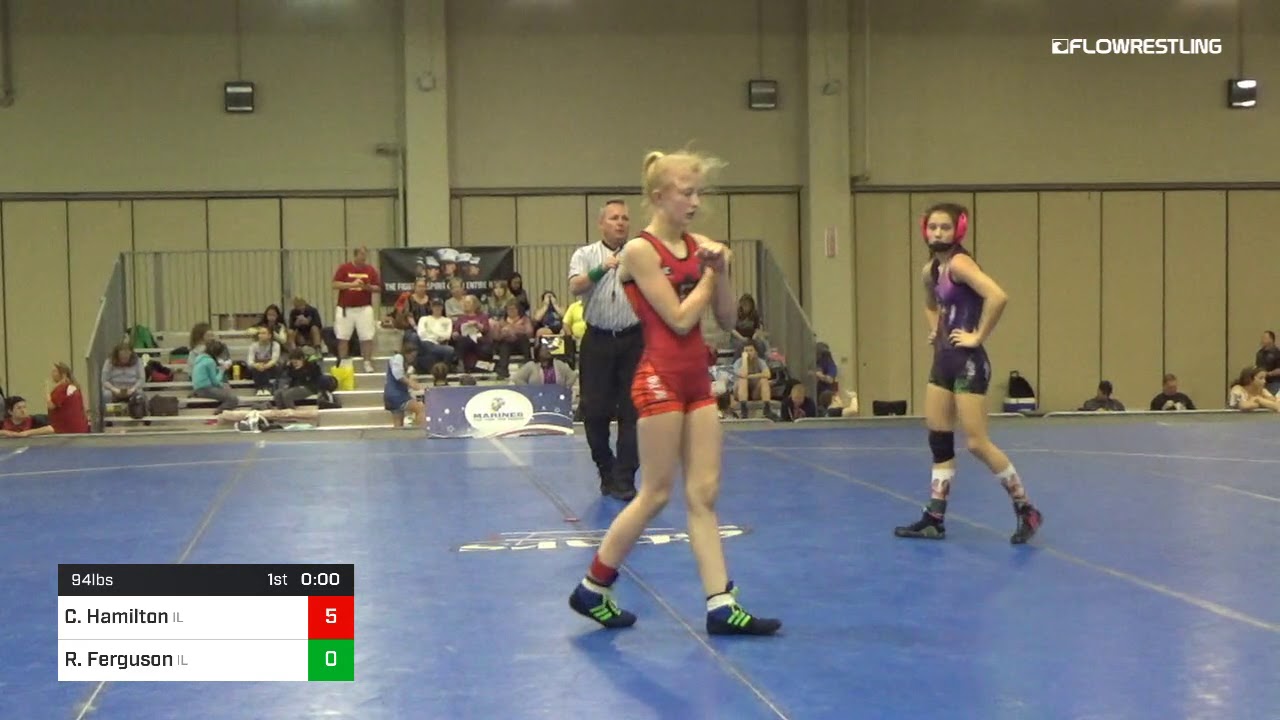 94 Lbs Consolation Charlene Hamilton Team Illinois Vs Rebecca Ferguson ...