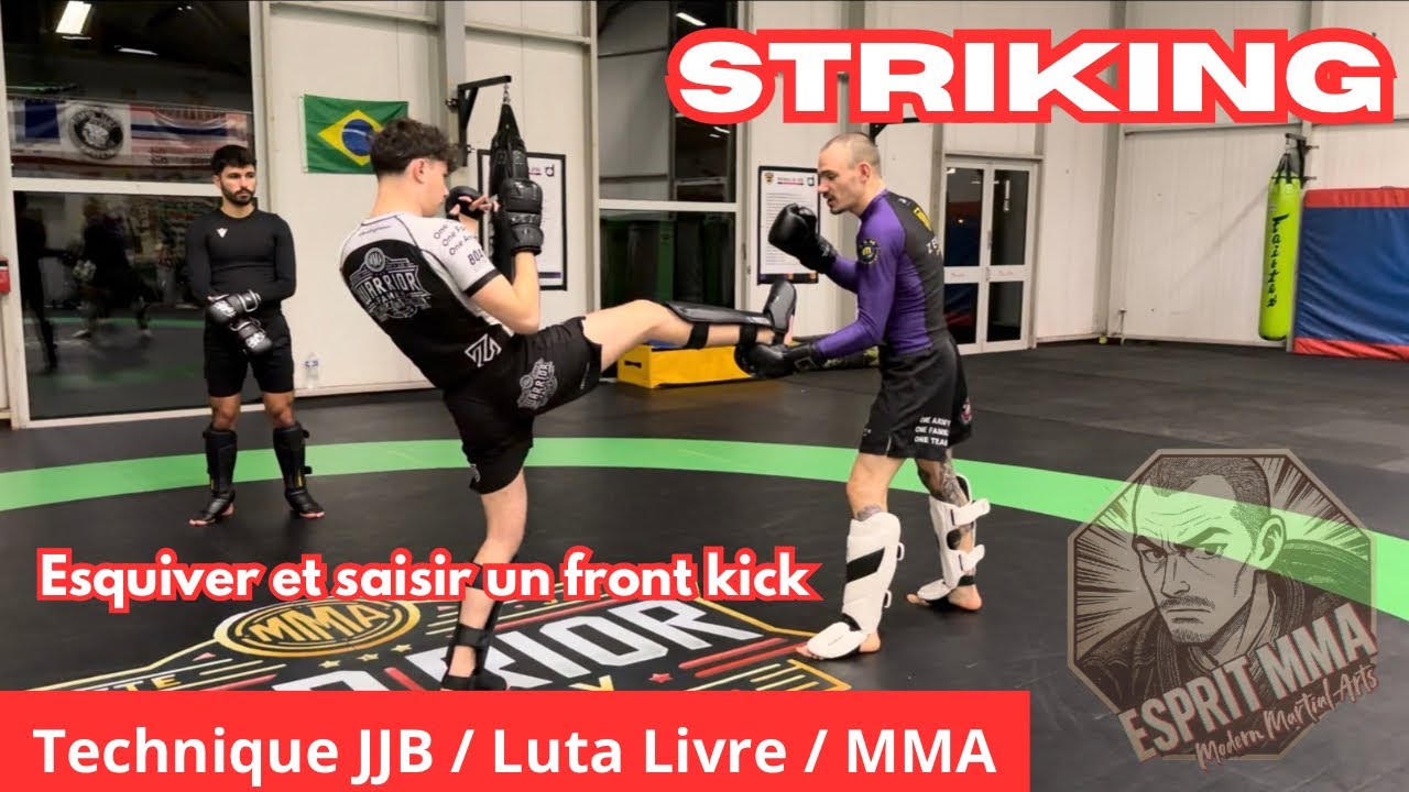 Comment esquiver et saisir un front kick ! - YouTube