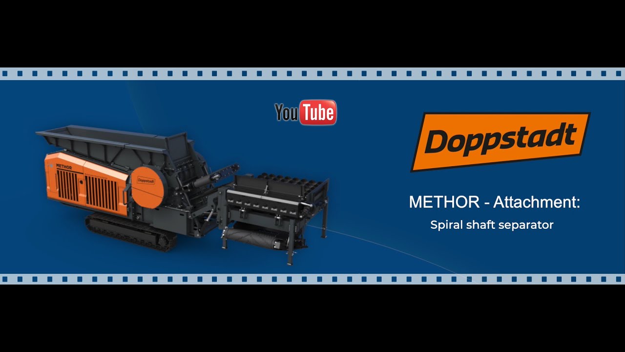 METHOR with Attachment: Spiral shaft separator - YouTube