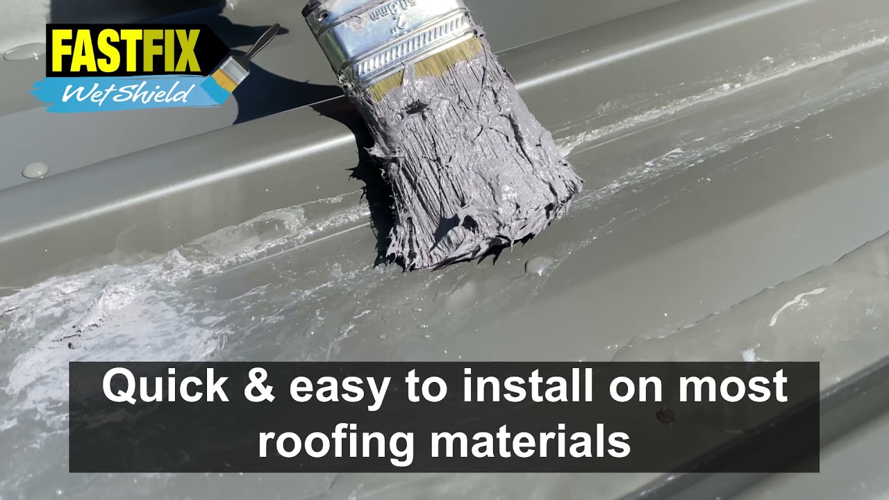Fastfix Wet Shield - One Coat Instant Waterproofing for Roofs - YouTube