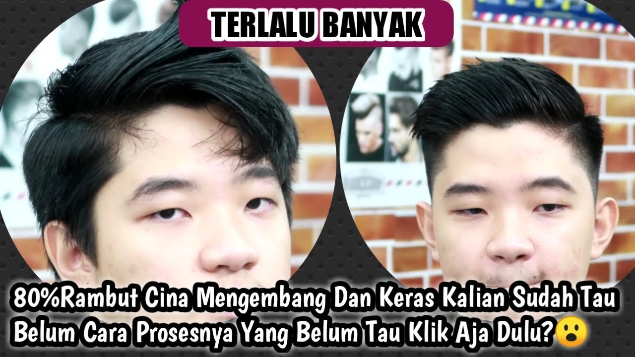 Tutorial potong rambut cina yang mengembang dan keras kalian sudah tau ...