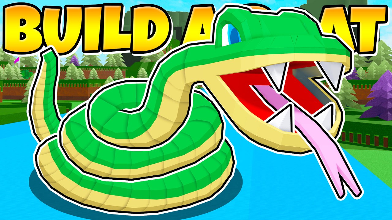 GIANT SNAKE That EATS PLAYERS In Roblox Build a Boat! - YouTube
