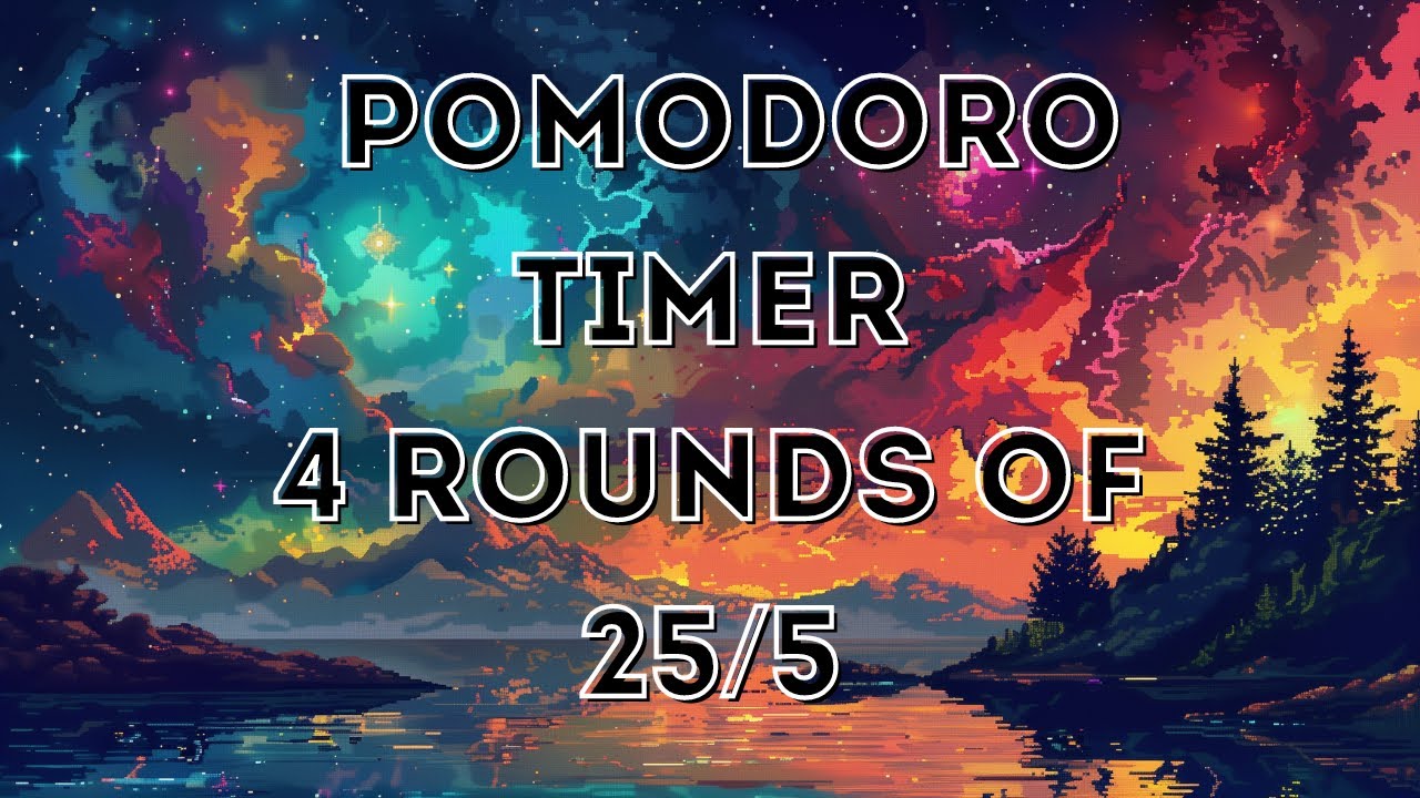 Pixel Art Mystical Pomodoro Timer with Synthwave Music | 4 Rounds of 25 ...
