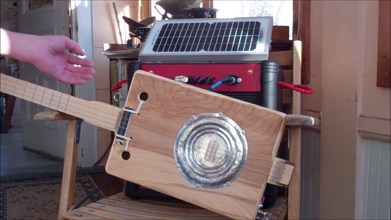 solar powered guitar amp - YouTube