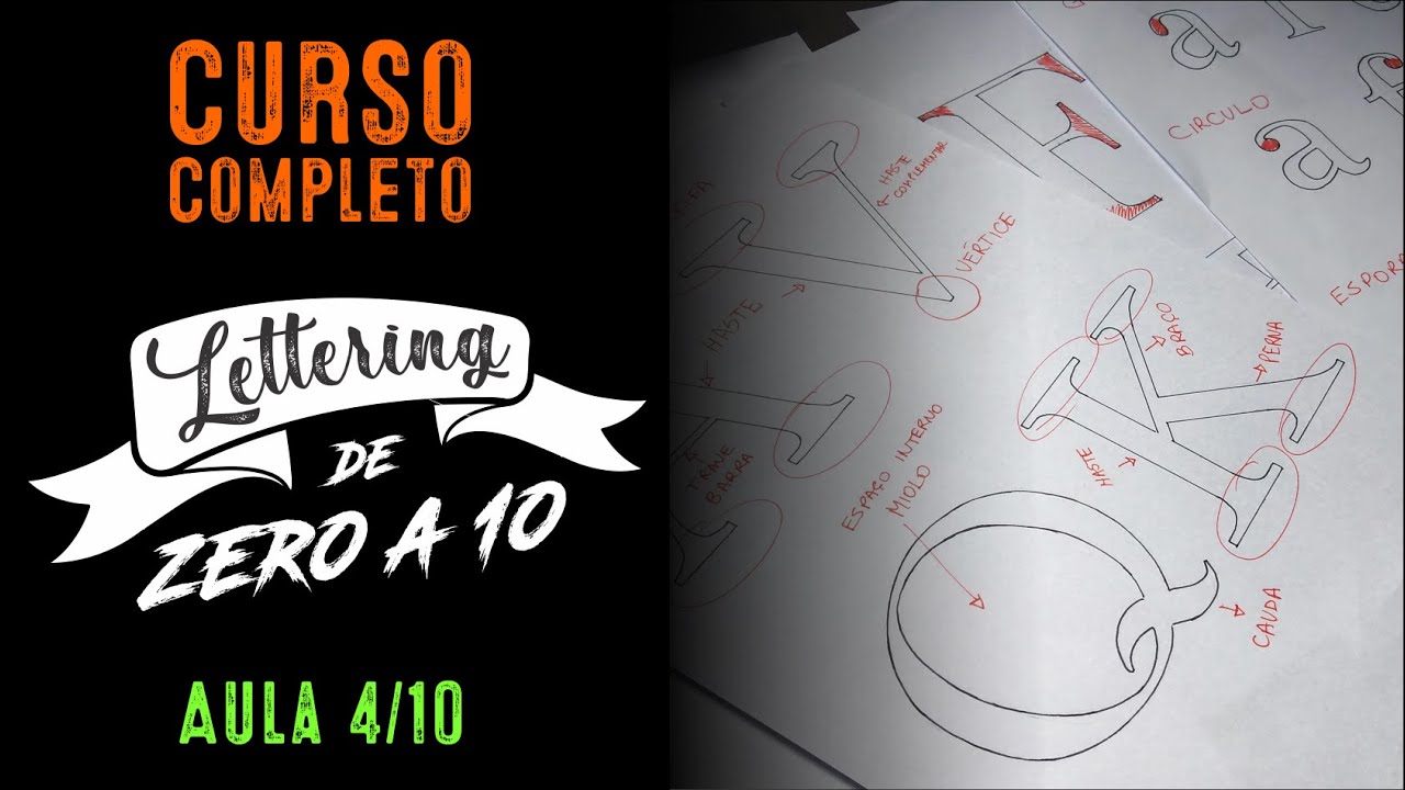 AULA DE LETTERING GRÁTIS #AULA4 - ANATOMIA DAS LETRAS - CURSO LETTERING ...