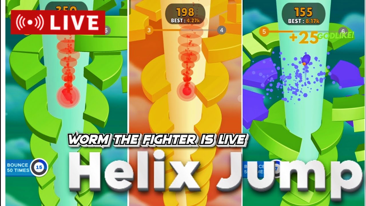 🔴Helix Jump Live Gameplay #helix #jump #ball #new #gaming #live - YouTube