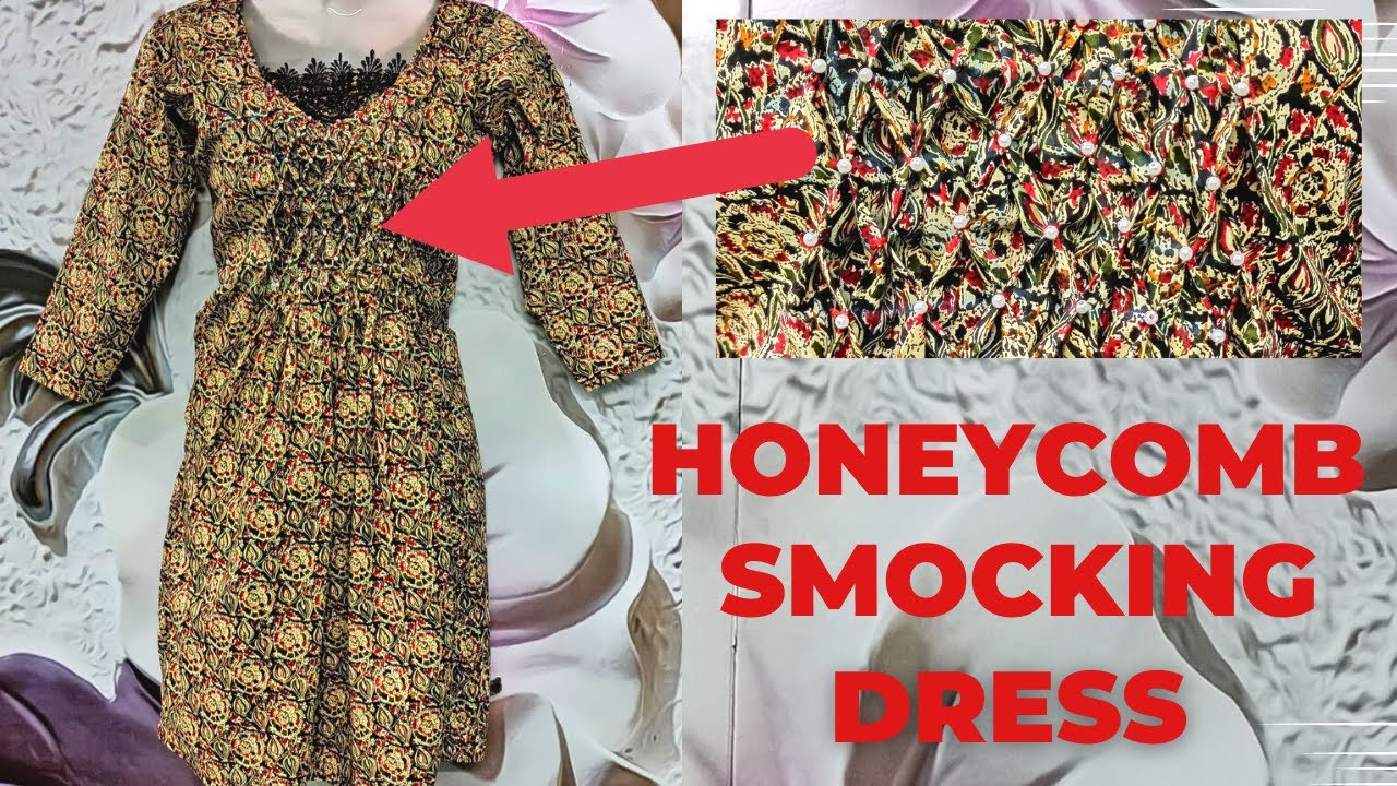Honeycomb Smocking Dress/Smocking Designs/Honeycomb Stitch/Hand ...