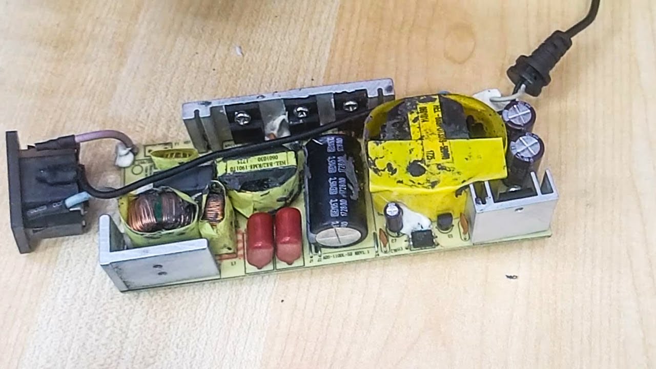 DVR/NVR Power Supply repair || how to repair 48volt power supply - YouTube