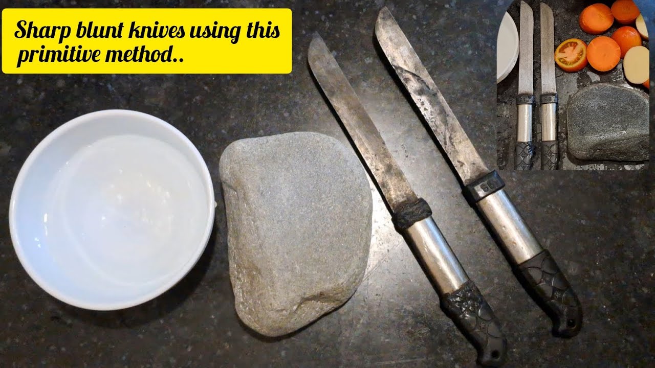 How to Sharp blunt knives/ चाकू,छुरियाॅ ऐसे धार बनाऐ - YouTube
