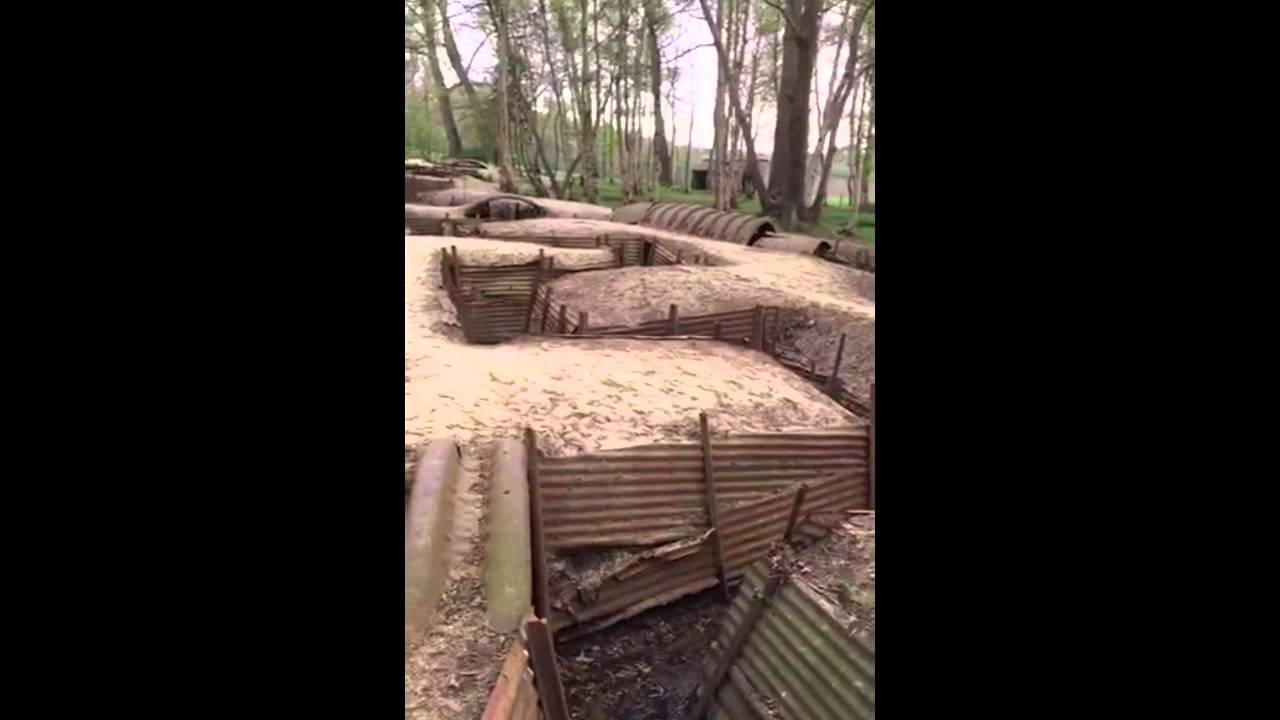 WW1 Trenches walk through at Hill 62 Flanders - YouTube