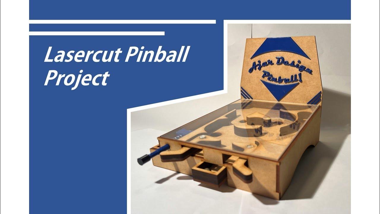 Lasercut Pinball Machine - Student Design Competition - YouTube