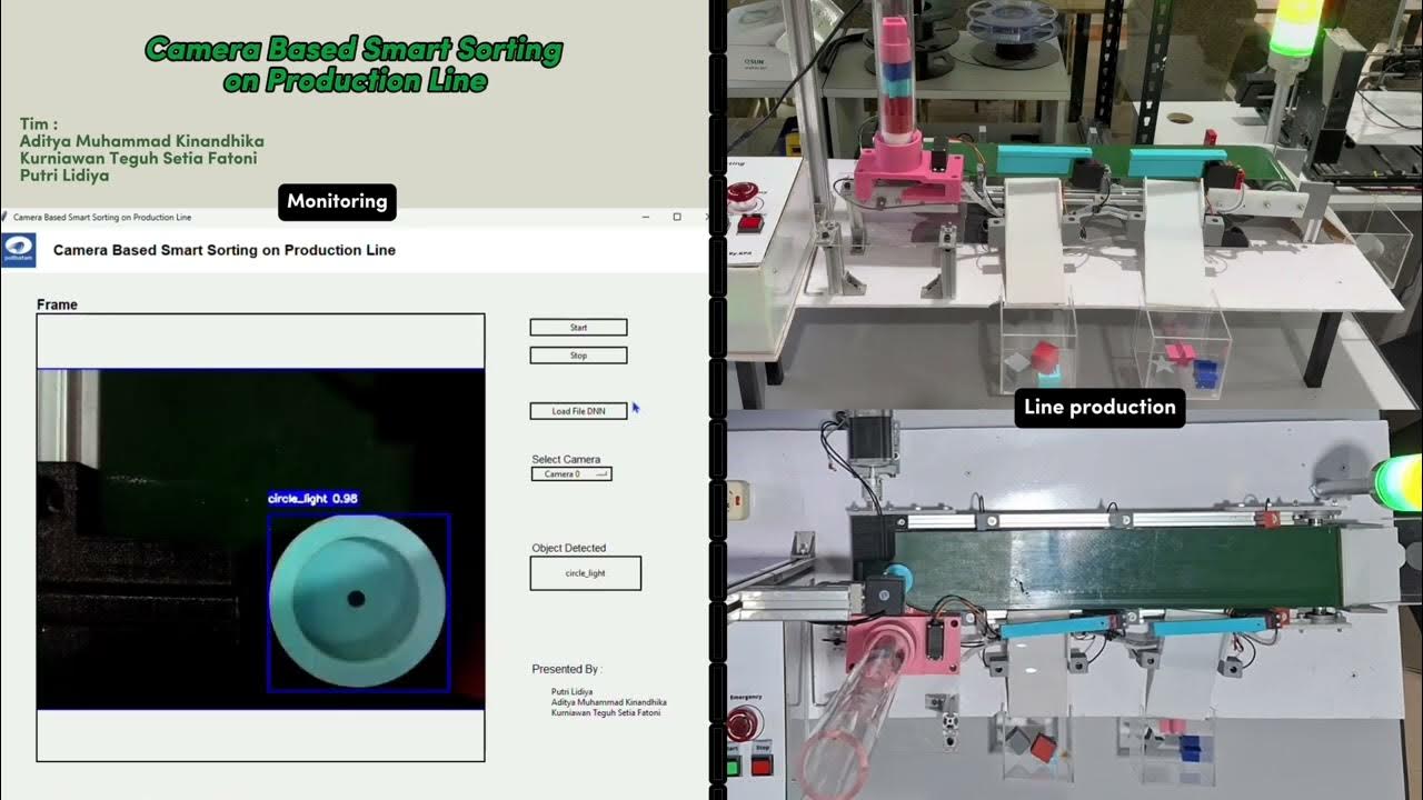Demonstrasi Video Camera-Based Smart Sorting - Tugas Akhir Teknik Mekatronika Polibatam - YouTube