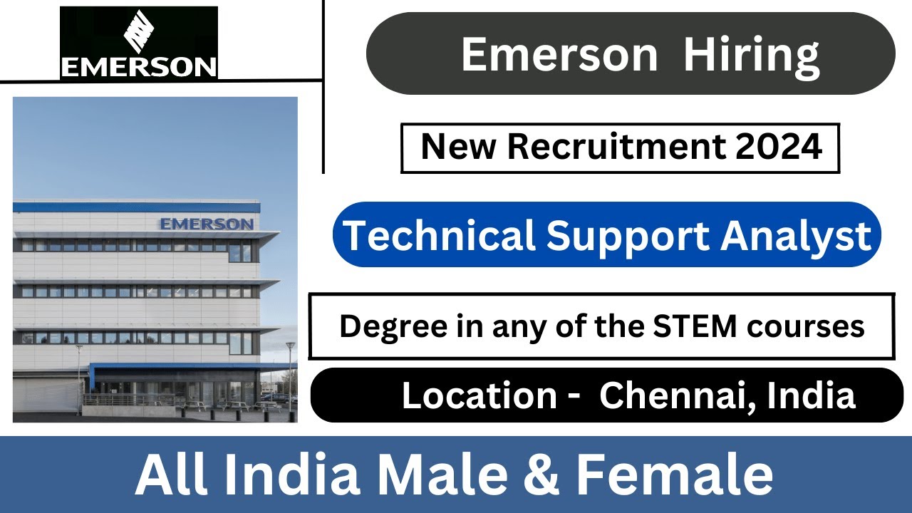 Hiring in Emerson | New Job Updates 2024 | Apply Online Now - YouTube