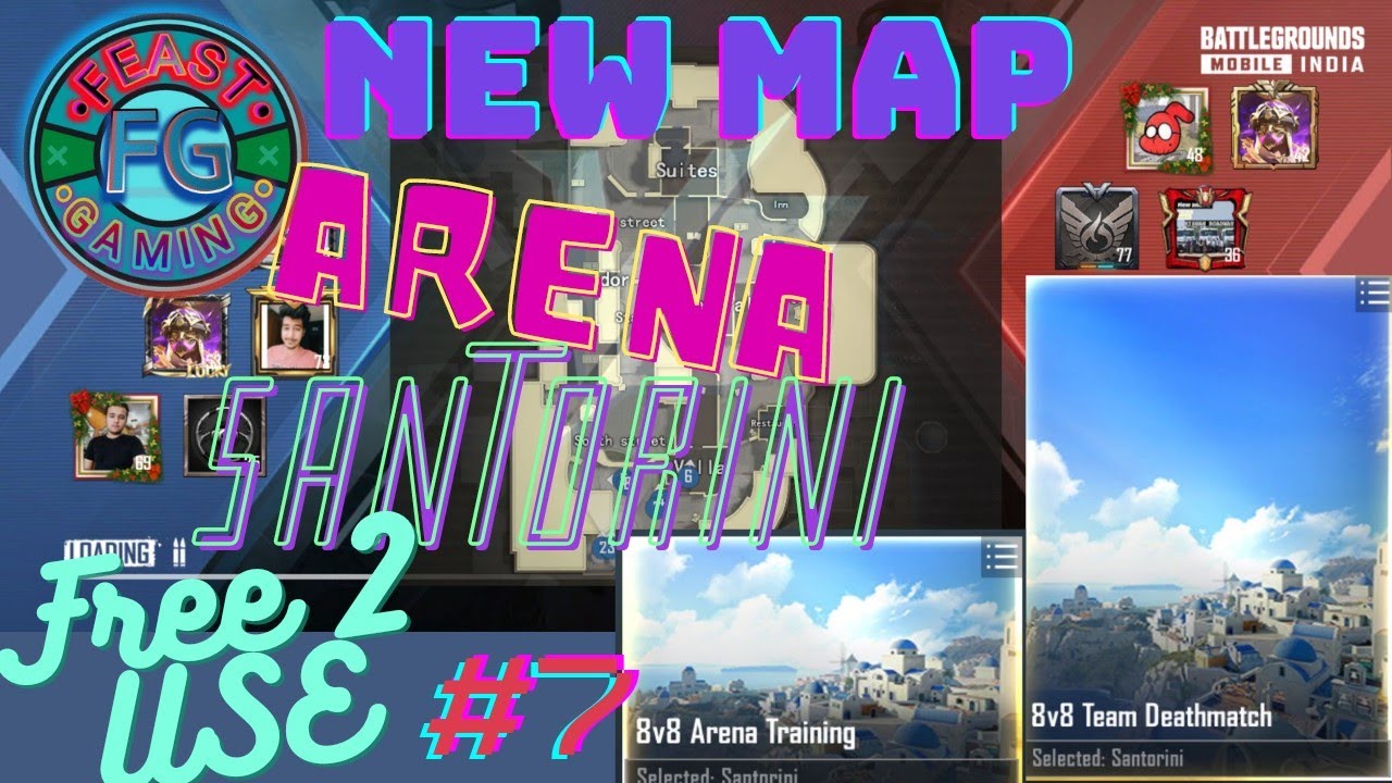 new ARENA map BGMI/ PUBG - SANTORINI (8v8) #pubgmobile #bgmi - YouTube
