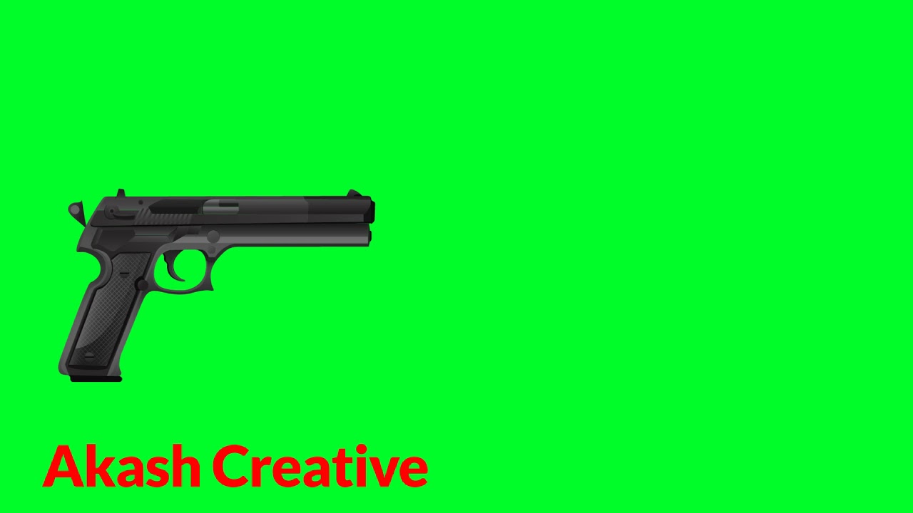 Green Screen Gun Animation - YouTube
