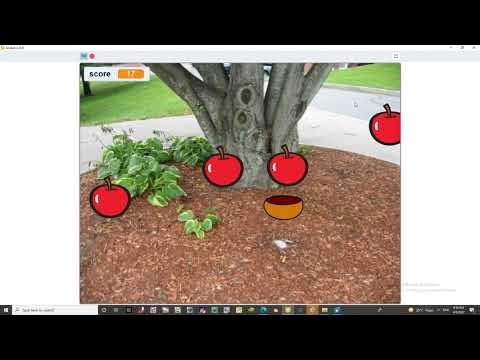 apple catching game in scratch - YouTube